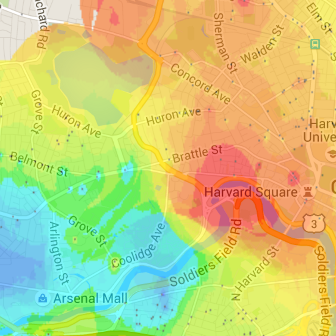 Gaussian Apartment Price Map