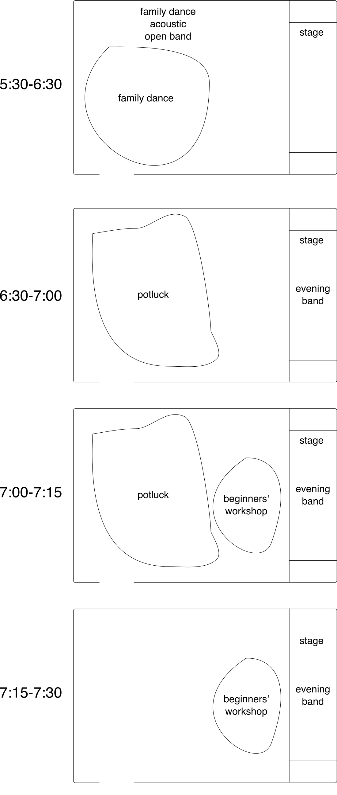 BIDA Family Dance Timing