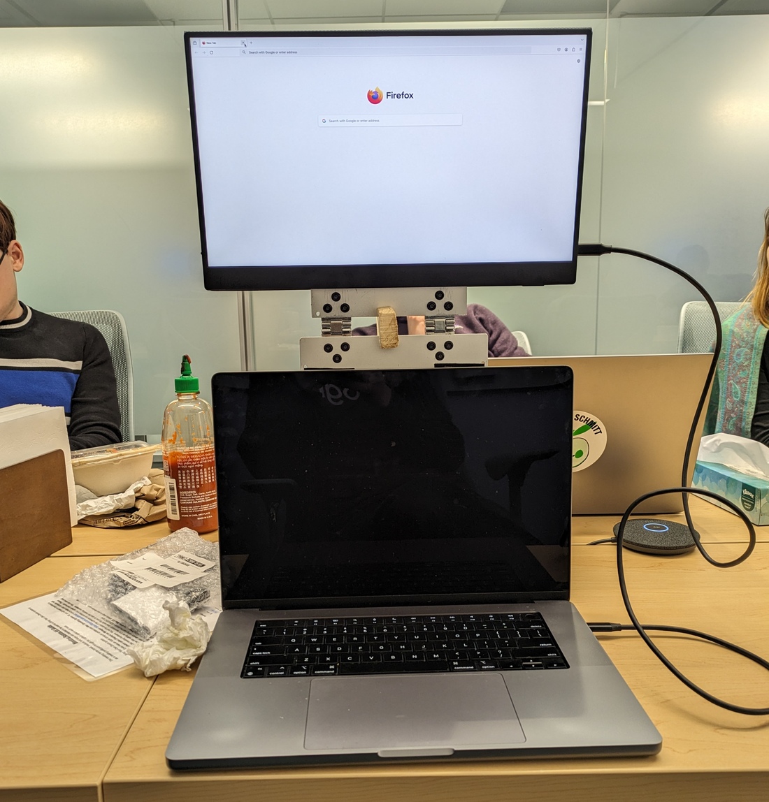 Stacked Laptop Monitor