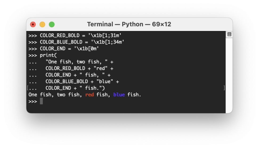 Simple Terminal Colors